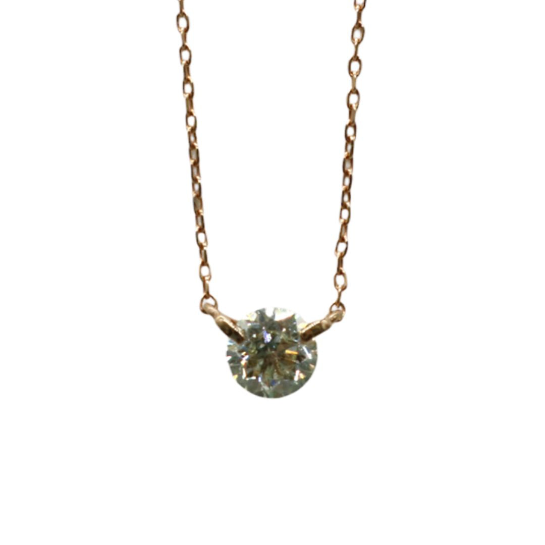 K18PG D0.31ct 一粒ダイヤモンド ネックレス – JD TIME